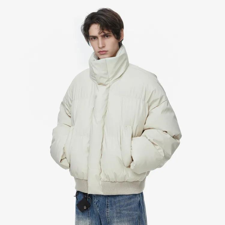 V37 American Vintage Cleanfit Cropped Puffer Jacket Unisex - POIZON