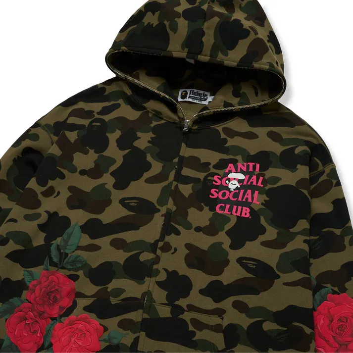A BATHING APE X Anti Social Social Club Full Zip Hoodie - POIZON A BATHING APE X Anti Social Social Club Full Zip Hoodie - POIZON