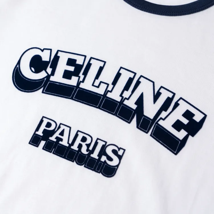 CELINE Paris 70s T-shirt in Cotton Jersey - Cheap Rcj Jordan CELINE Paris 70s T-shirt in Cotton Jersey - Cheap Rcj Jordan