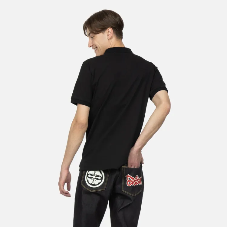 EVISU Polo Shirts Men Black - POIZON
