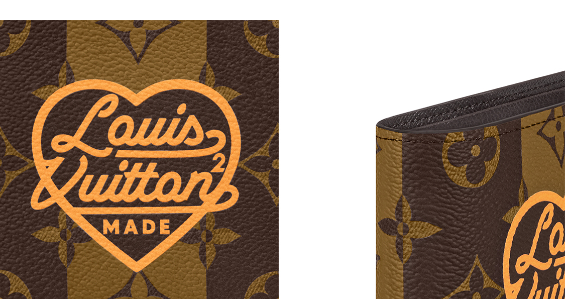 LOUIS VUITTON X Nigo Multiple Wallet Monogram Stripes Brown LOUIS VUITTON X Nigo Multiple Wallet Monogram Stripes Brown