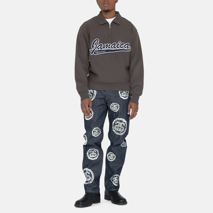Stussy X Denim Tears Half Zip Fleece M - POIZON Stussy X Denim Tears Half Zip Fleece M - POIZON