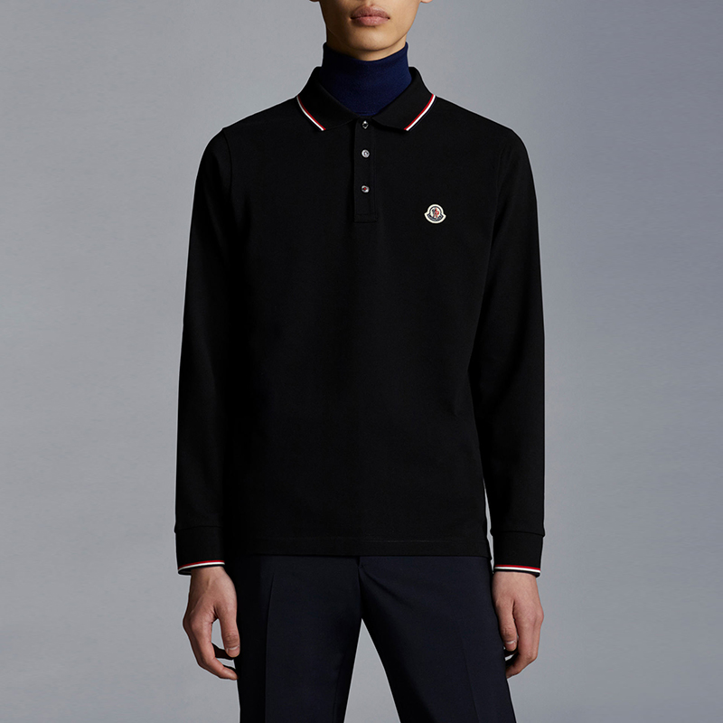 Moncler Logo Patch Long Sleeved polo Bear Shirt Cheap Rcj Jordan Outlet