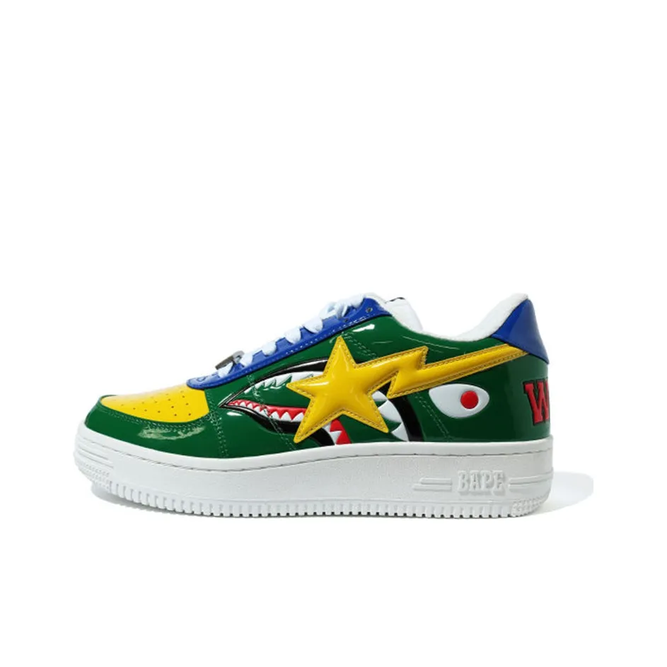 BAPE a BATHING APE Bape Sta Low Tri-Color Green 2018 - POIZON