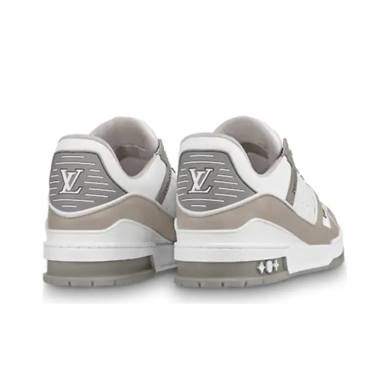 LV Trainer Grey White Male - POIZON