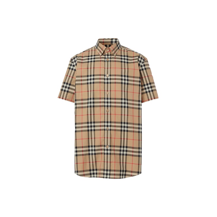 Burberry Checked Short Sleeved Shirt Cheap Rcj Jordan Outlet