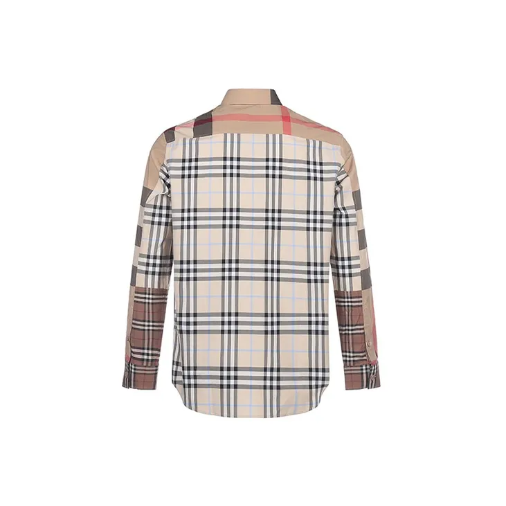 Burberry Men Classic Check Cotton Loose Fit Long Sleeve Burberry Men Classic Check Cotton Loose Fit Long Sleeve