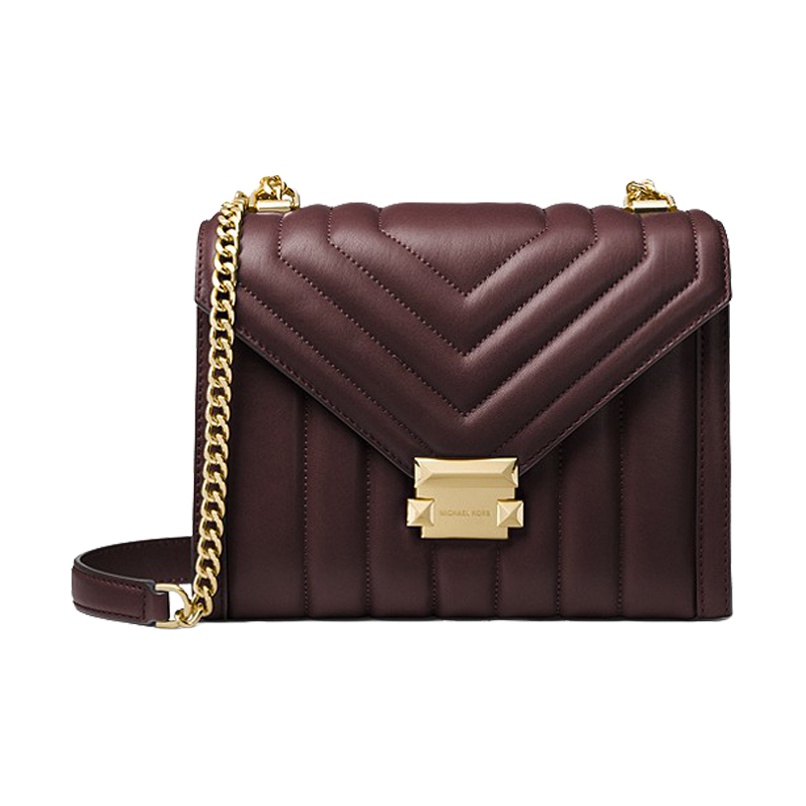Michael kors burgundy shoulder bag store
