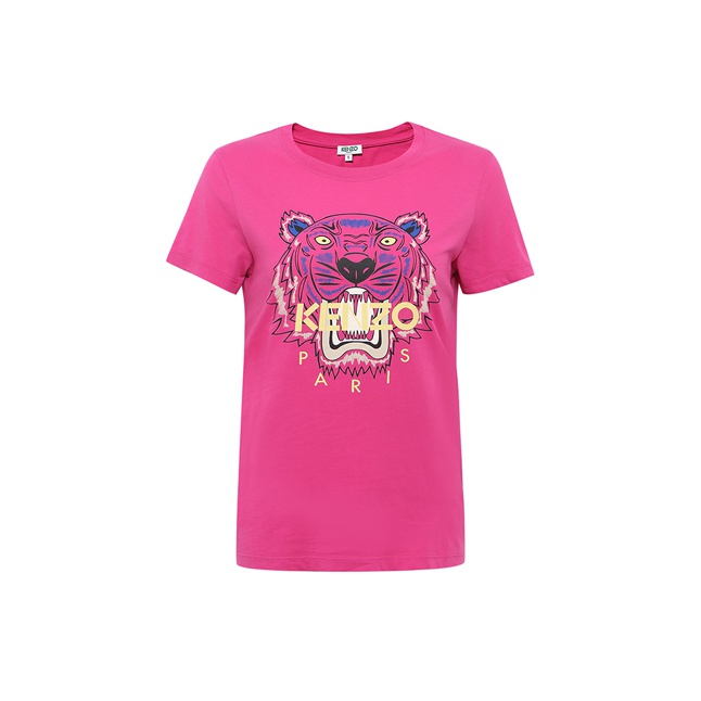 KENZO T Shirts Women s Rose Red Cheap Rcj Jordan Outlet