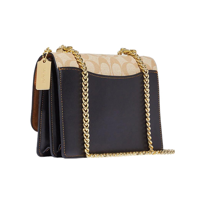 COACH Klare Patchwork Cow Leather Small Square Bag Shoulder COACH Klare Patchwork Cow Leather Small Square Bag Shoulder