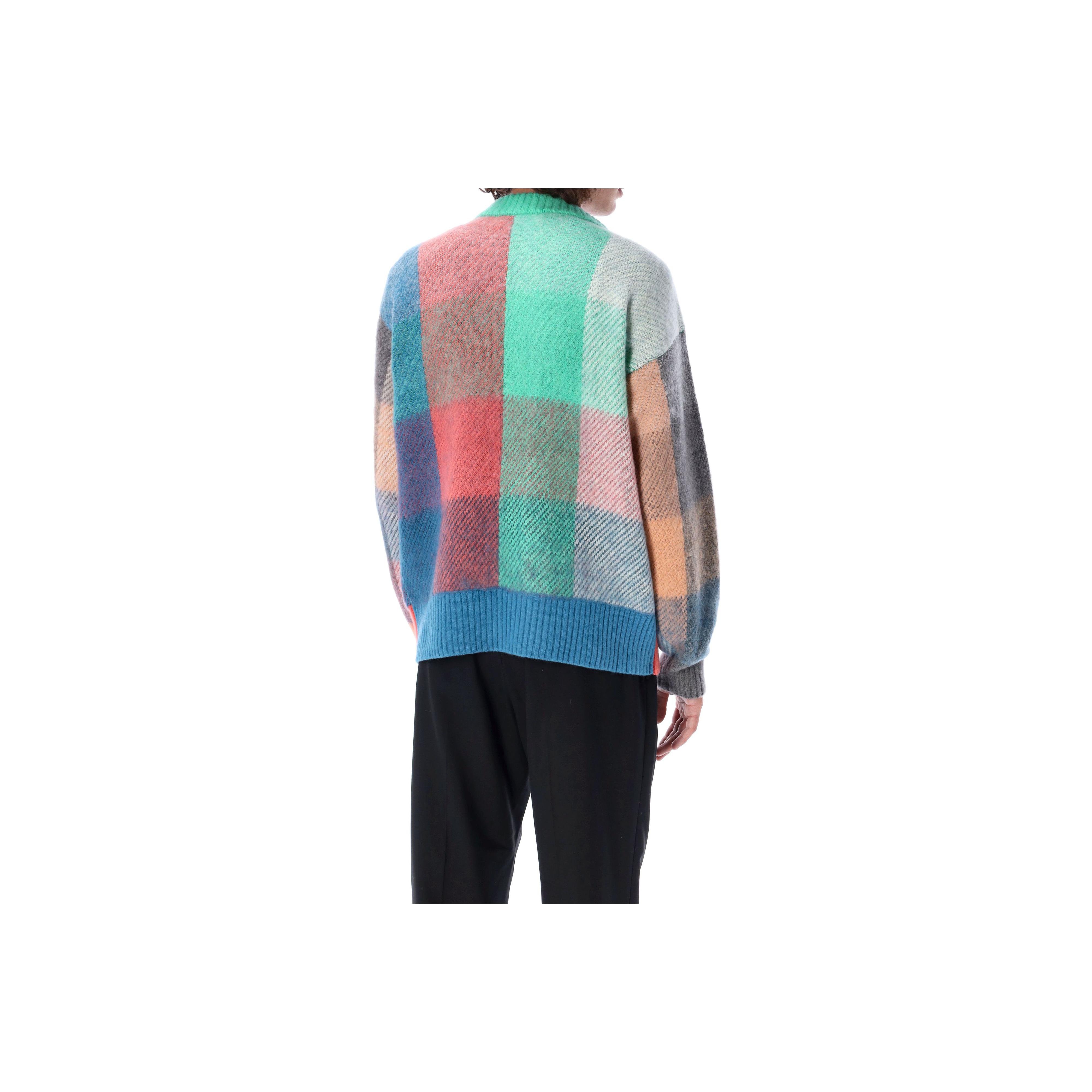 Sacai Check-knit Jumper - POIZON Sacai Check-knit Jumper - POIZON