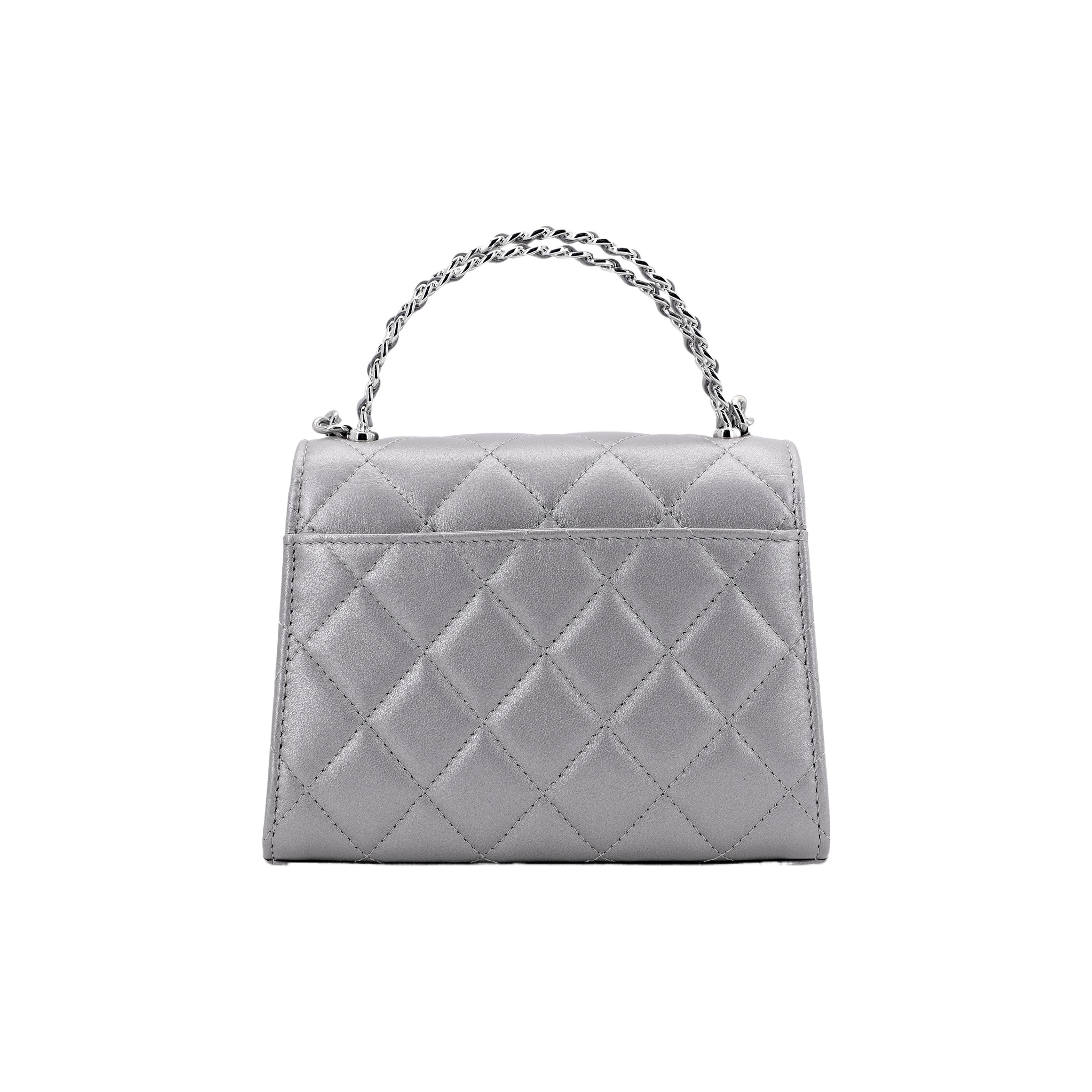 CHANEL 23P SS Lambskin Snaps Bag Clutches Handbag Shoulder CHANEL 23P SS Lambskin Snaps Bag Clutches Handbag Shoulder