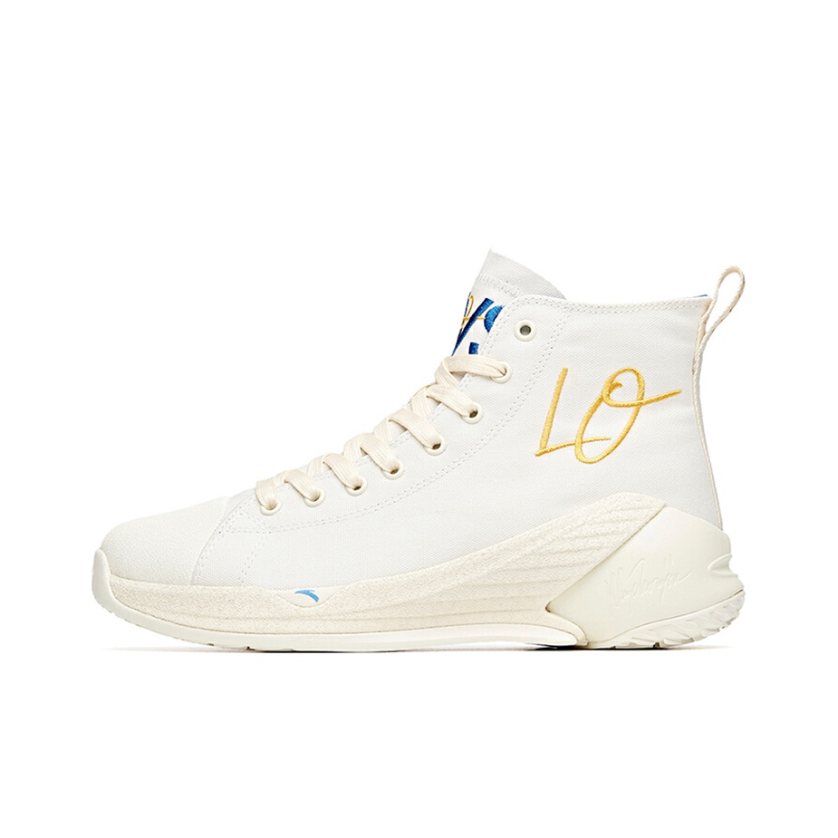Anta Breathable High-Top Canvas Shoes Women's White - Stylefamous