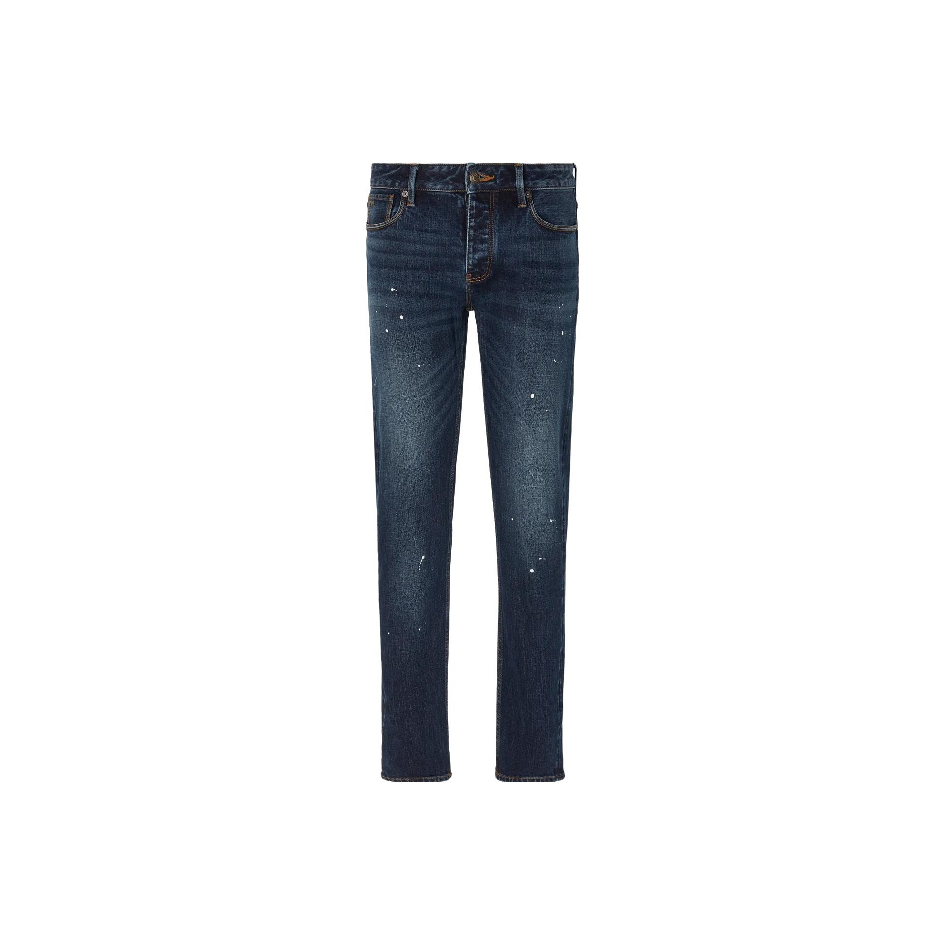 Armani paint splatter jeans store