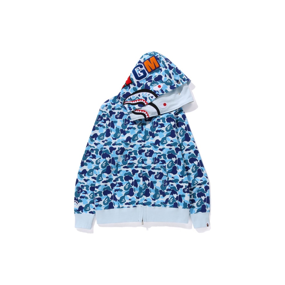 A BATHING APE Abc Camo Double Shark Full Zip Hoodie FW23 GRX A BATHING APE Abc Camo Double Shark Full Zip Hoodie FW23 GRX