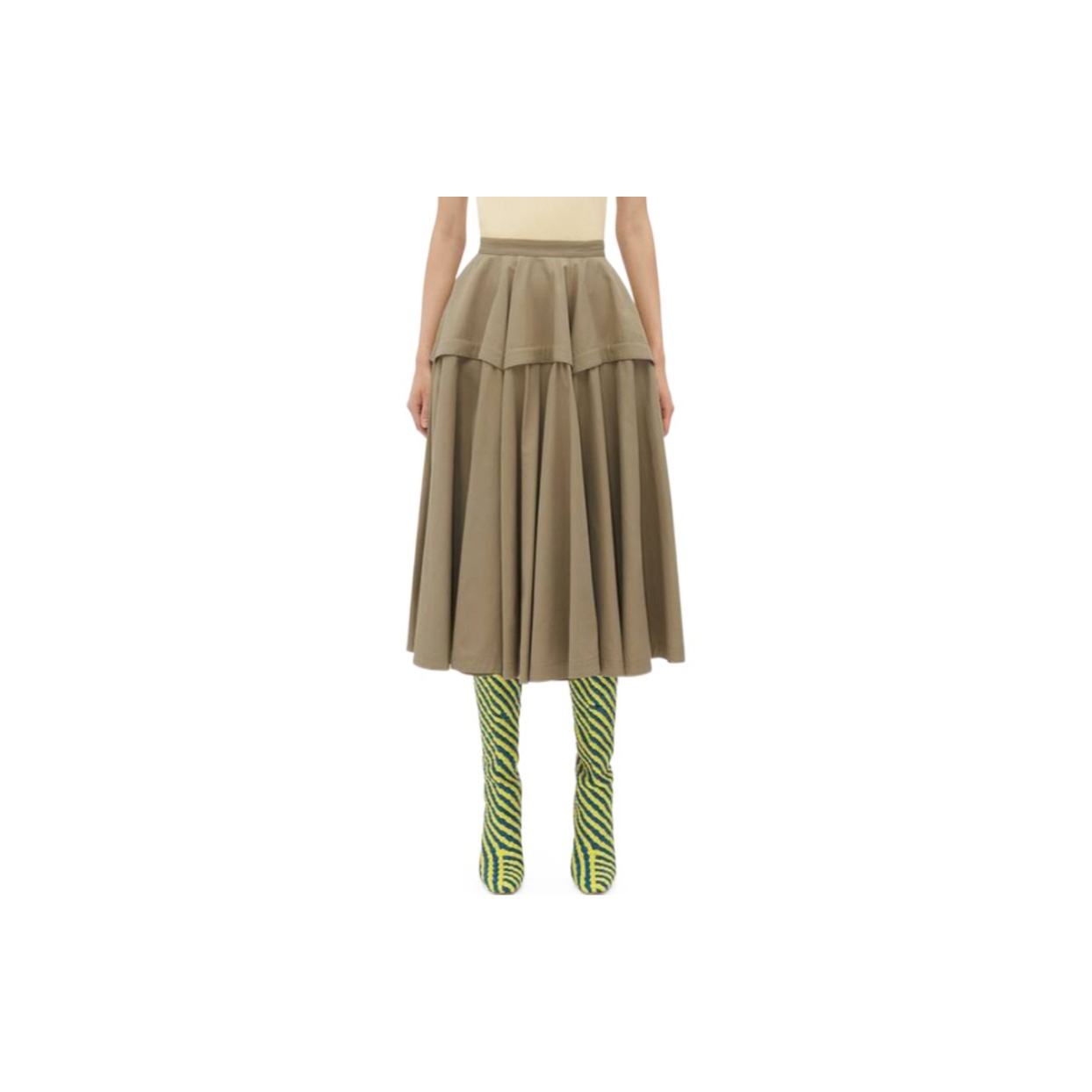 Bottega Veneta Casual Long Skirts Women's Green - POIZON Bottega Veneta Casual Long Skirts Women's Green - POIZON