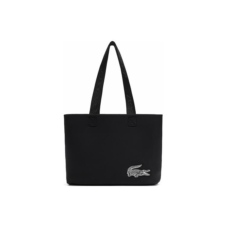 lacoste Tote Shoulder Bags Black Cheap Rcj Jordan Outlet