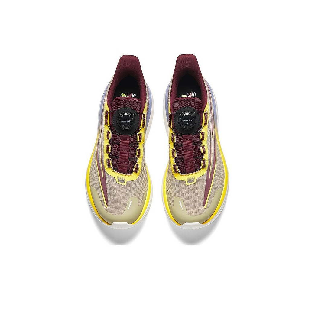 Sprandi Rolling Dome Lite Running Shoes Men Low-Top Toffee Yellow/Wine ...