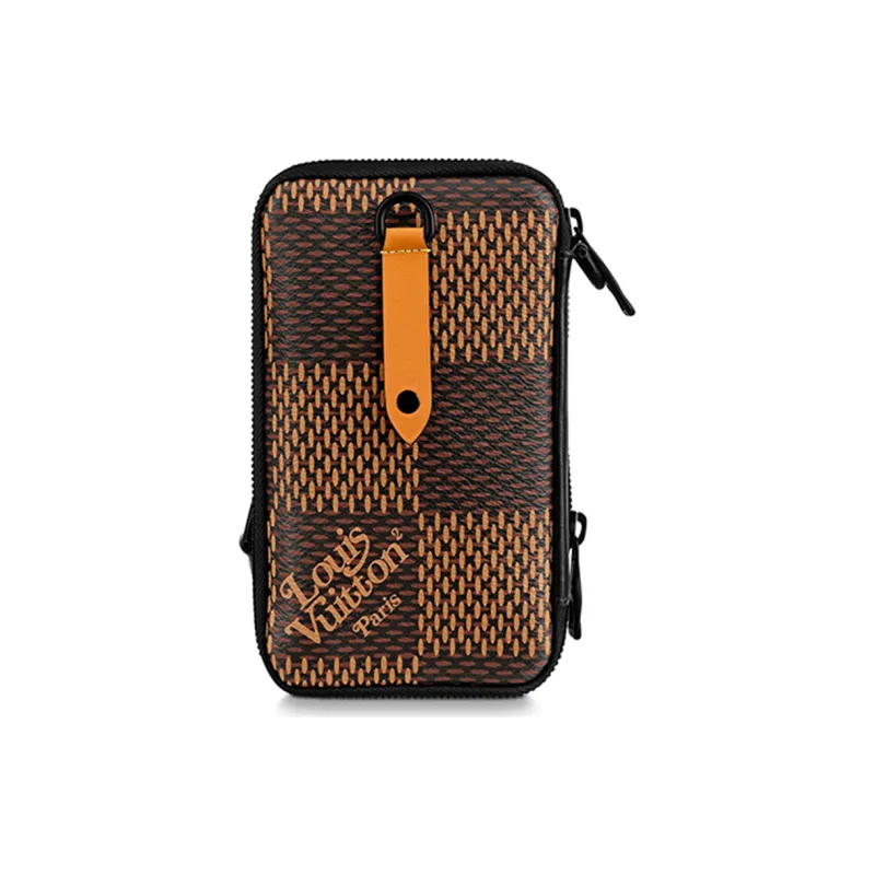 LOUIS VUITTON X NIGO Double Phone Pouch Unisex Brown - Cheap LOUIS VUITTON X NIGO Double Phone Pouch Unisex Brown - Cheap