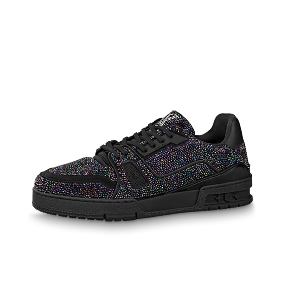 LOUIS VUITTON LV Trainer Black Crystals - POIZON LOUIS VUITTON LV Trainer Black Crystals - POIZON