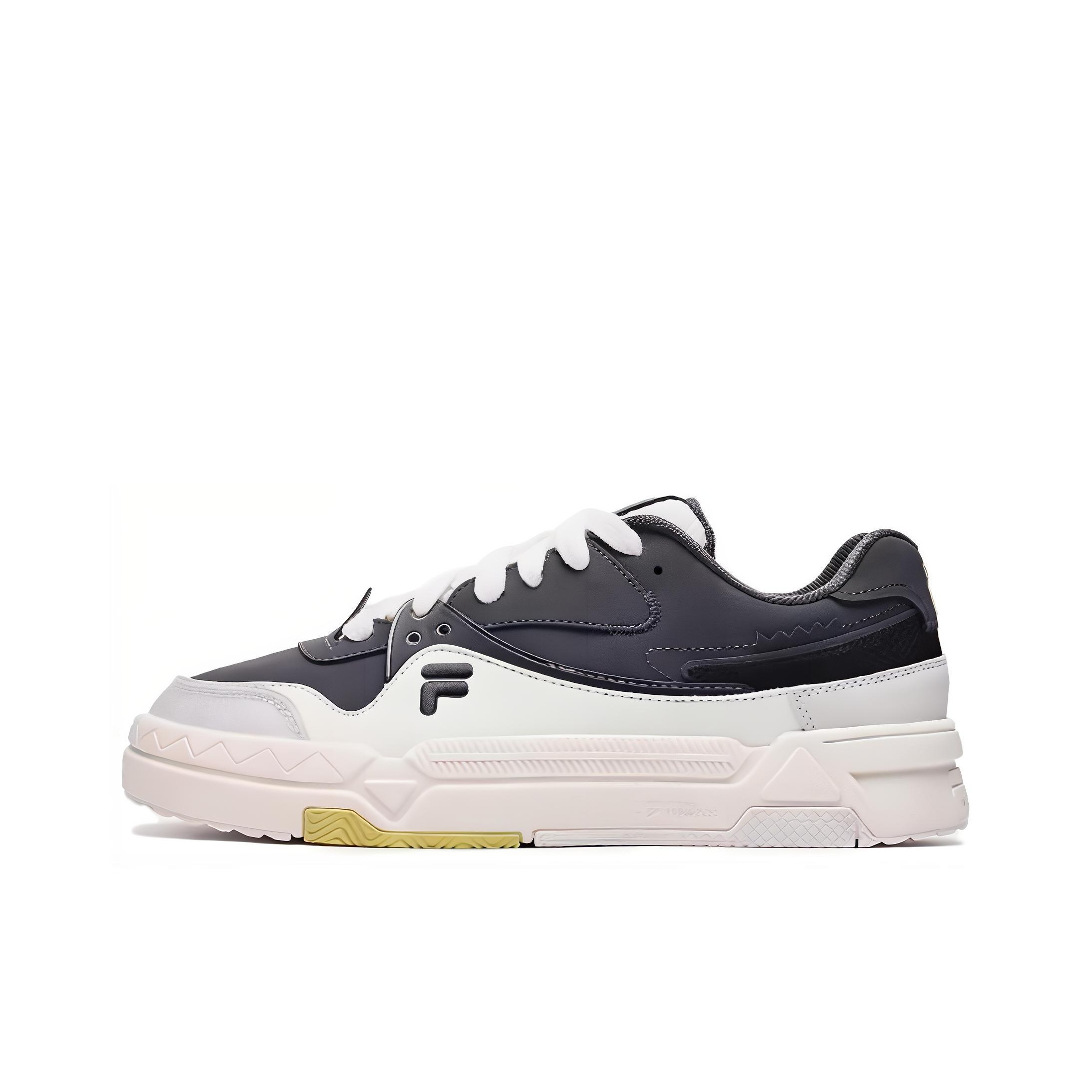 FILA Skateboarding Shoes Men Low top Black White US M 7.5