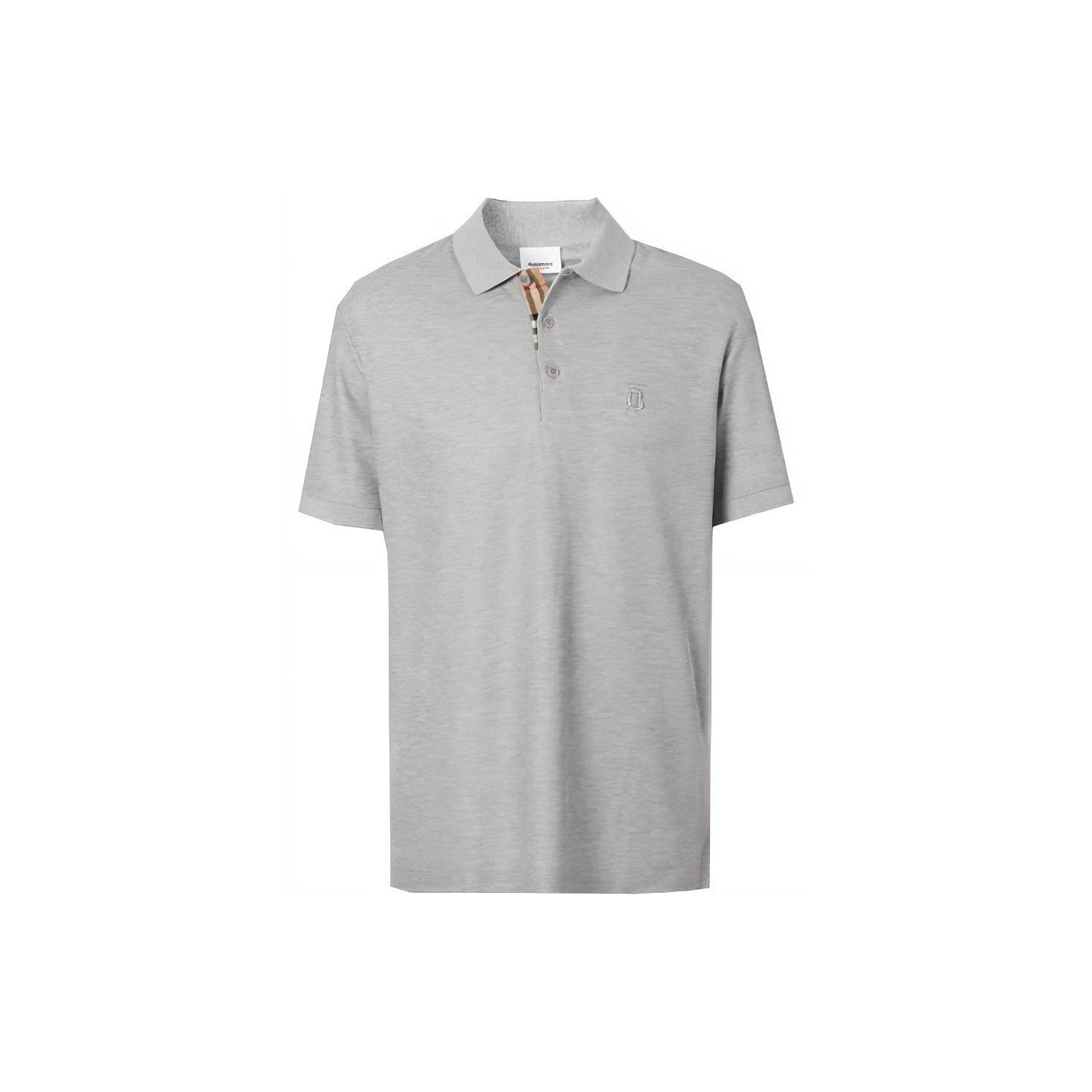 Burberry Polo Shirts Men Light Heather Gray Cheap Rcj Jordan Outlet