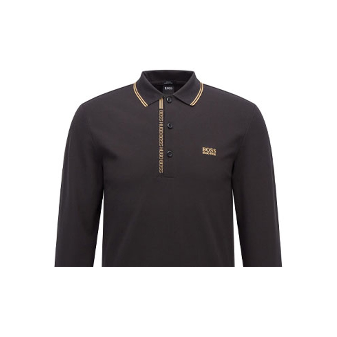 Hugo boss black and gold polo shirt store