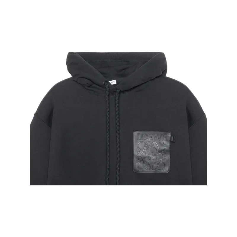 LOEWE Anagram Patch Pocket Hoodie - POIZON LOEWE Anagram Patch Pocket Hoodie - POIZON