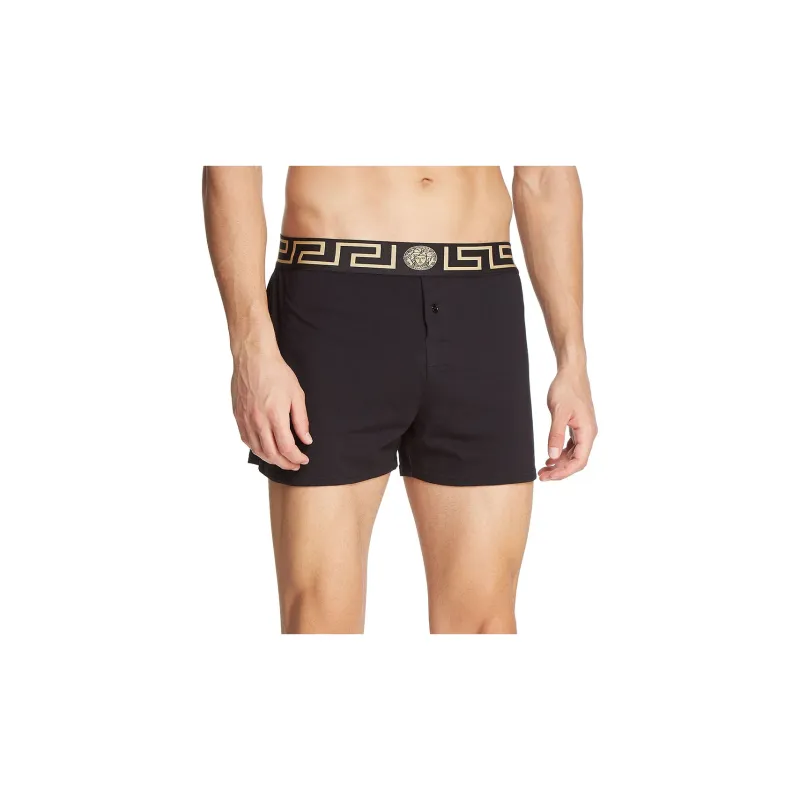 VERSACE SS21 Printing Boxer Leisure Wear Pant Male Black VERSACE SS21 Printing Boxer Leisure Wear Pant Male Black