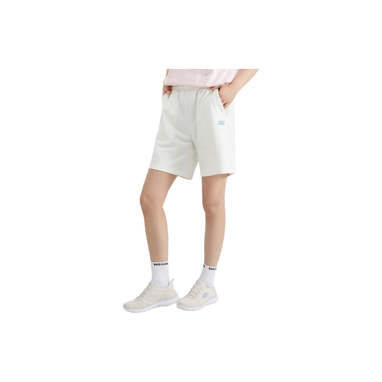 Skechers shorts womens white store
