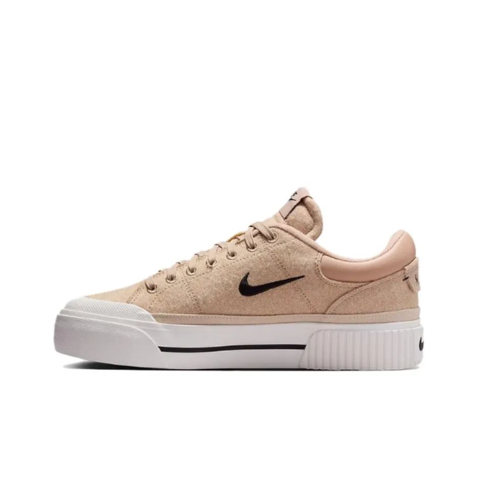 Nike Court Legacy Lift Hemp Sail Sanddrift Black Women's - POIZON