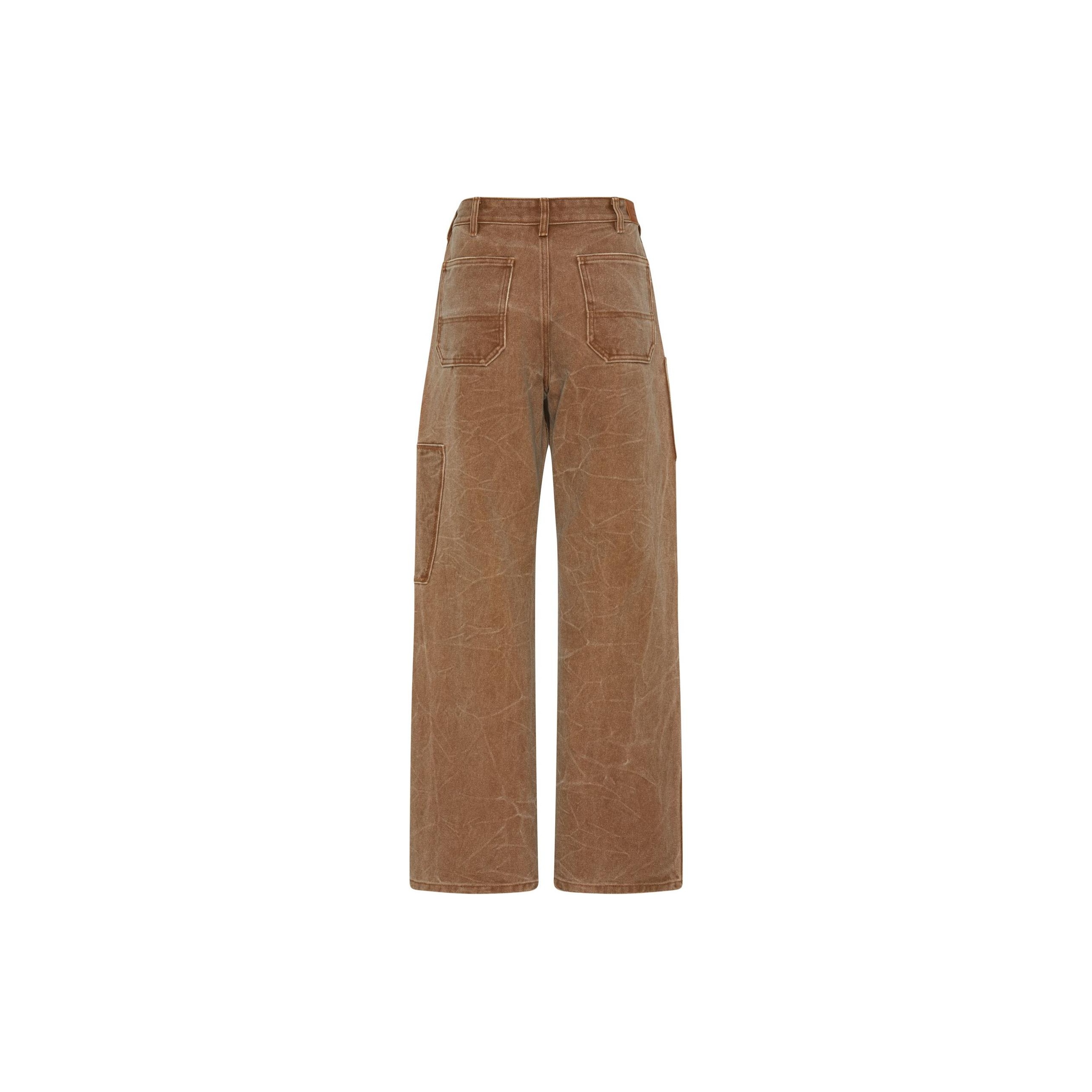 Acne Studios Distress Detailed Wide-Leg Pants - POIZON Acne Studios Distress Detailed Wide-Leg Pants - POIZON