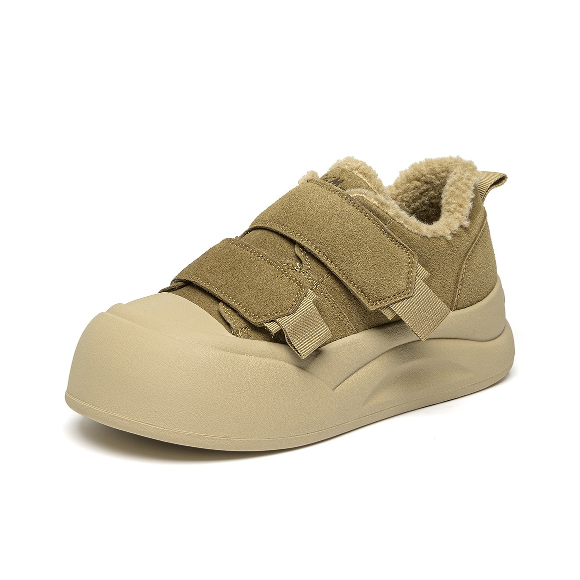 GEMEIQ Skateboard Shoes Women's Low-Top Brown Fleece-Lined GEMEIQ Skateboard Shoes Women's Low-Top Brown Fleece-Lined