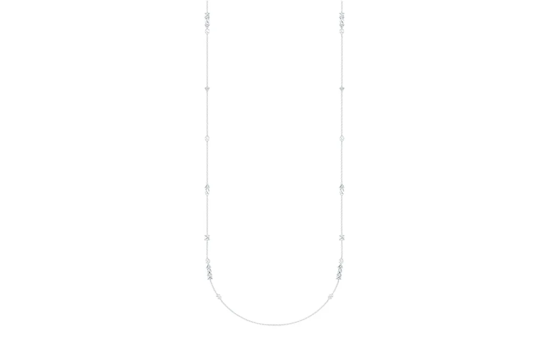 Swarovski Tennis Deluxe Necklace Women's Silver - POIZON