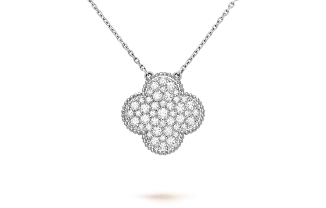 Van Cleef & Arpels Women's Alhambra Four Leaf Lucky Series Necklace ...