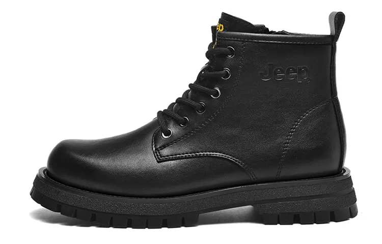 Jeep Martin Boot Men Black - POIZON