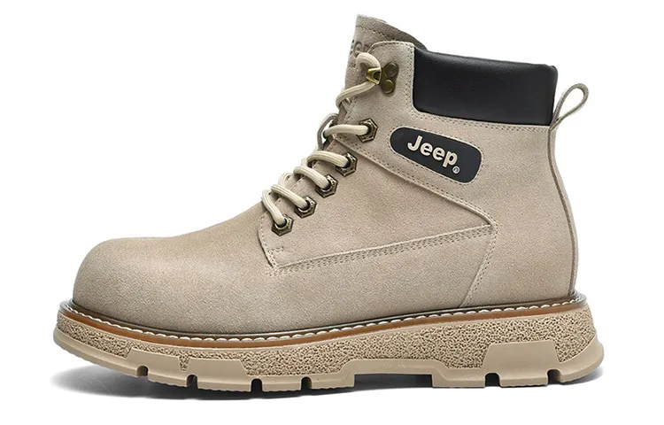 Jeep Martin Boot Men Mid-top Sand - POIZON