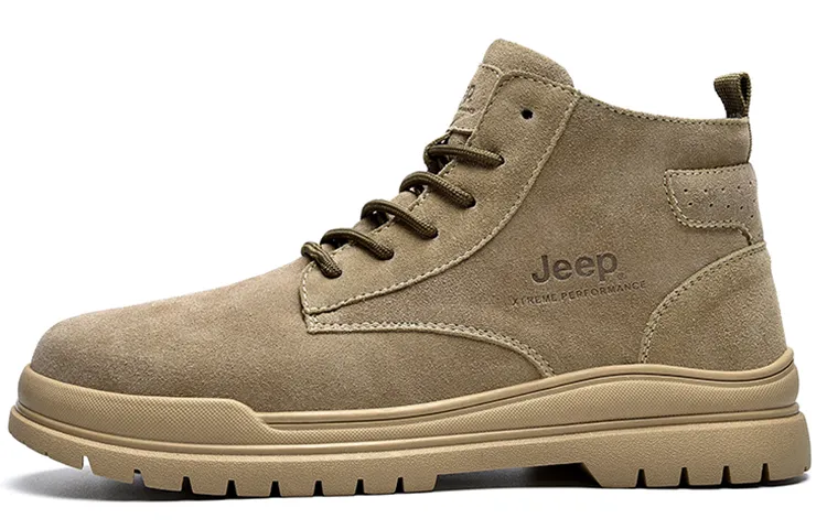 Jeep Martin Boots Men Camel - POIZON