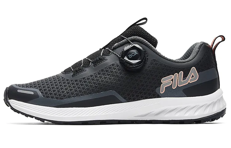 FILA Fence Outdoor Low-Top Running Shoe Black Women's - POIZON