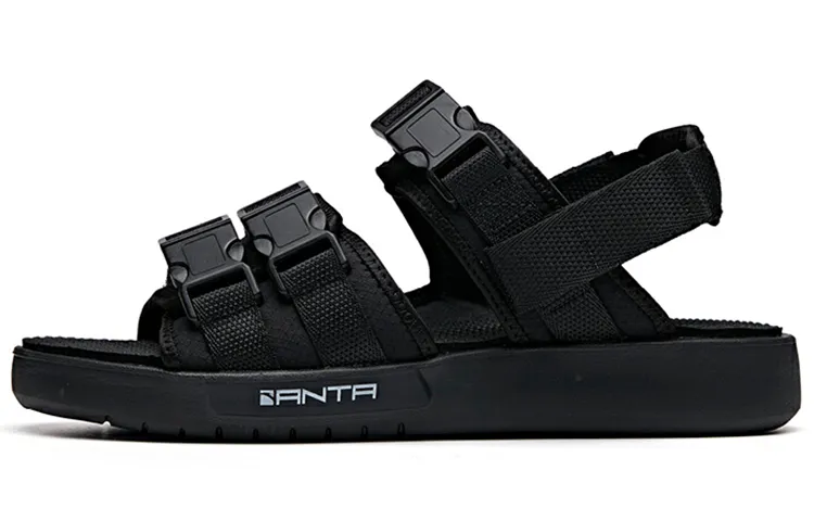 ANTA Life Series Sandals 'Black' - POIZON