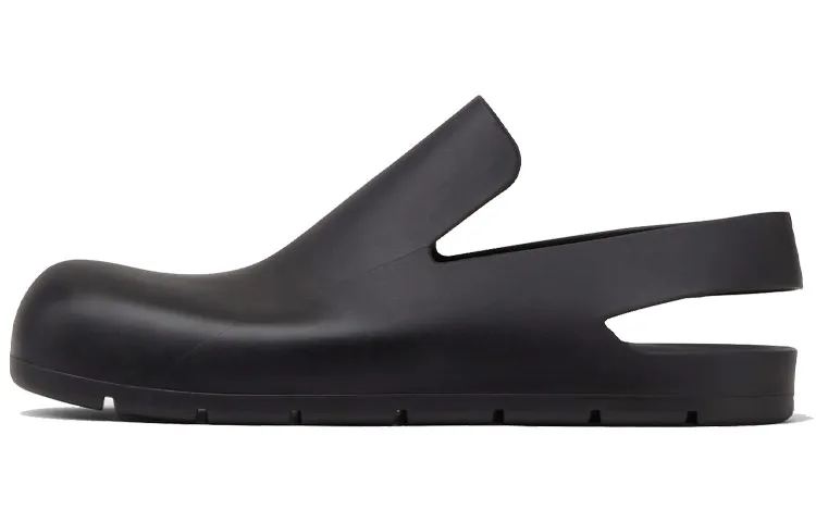 Bottega Veneta Rubber Slingback Puddle Shoe Black Women's - POIZON