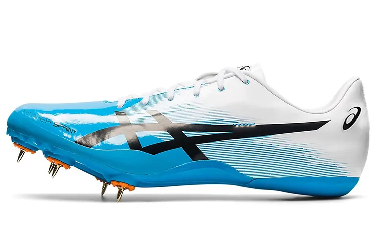 Asics Hyper Sprint 7 Running Shoes Unisex Low-top White/Royal Blue - POIZON