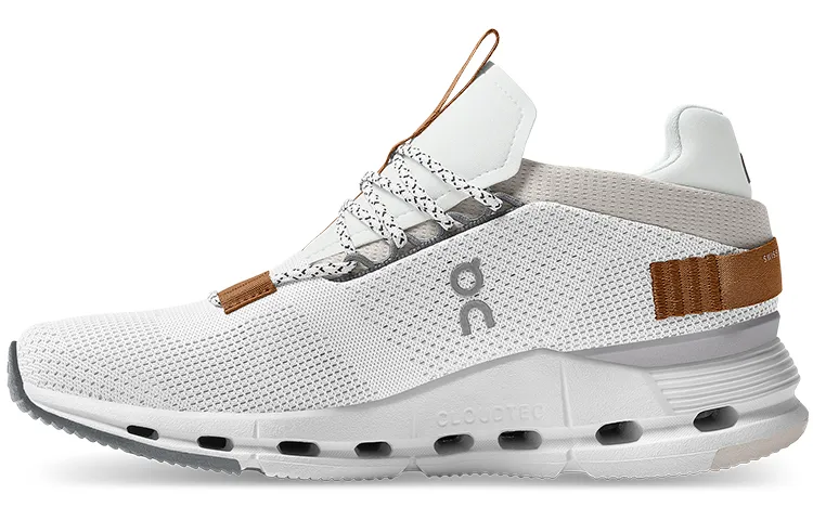 On Running Cloudnova White Pearl Brown Women's - POIZON