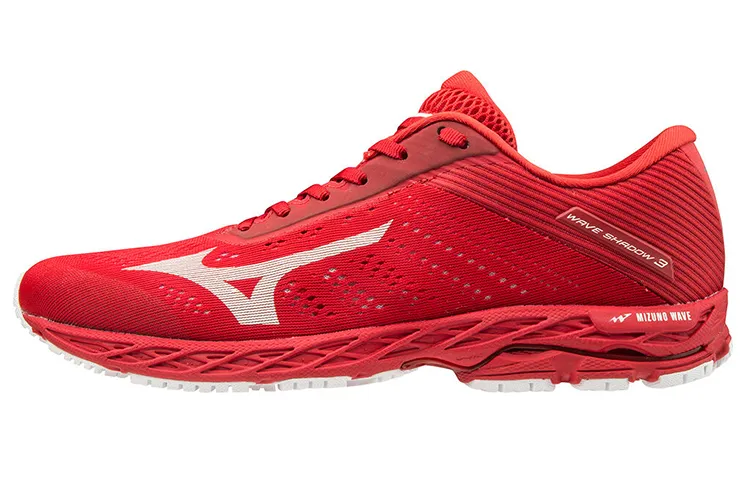 Mizuno Wave Shadow 3 Running Shoes Men Low-Top Red - POIZON