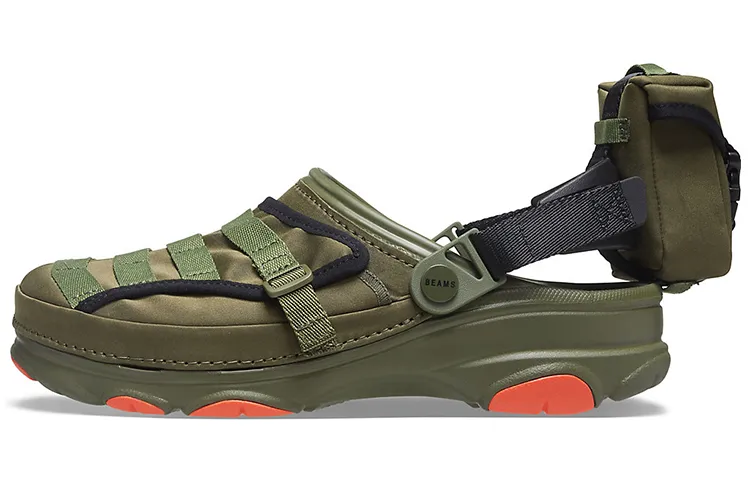 Crocs BEAMS X Classic All-Terrain Military Clog 'Army Green' - POIZON