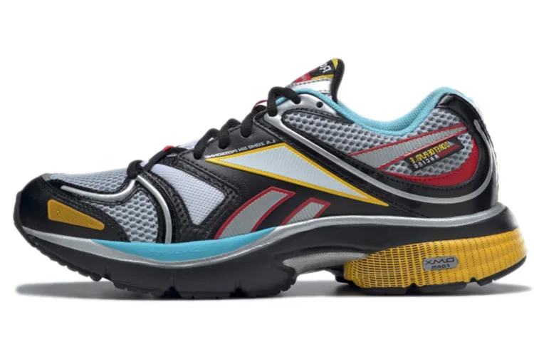 JUL x Reebok Unisex Premier Road Plus VI Running Shoes Black/Blue - POIZON