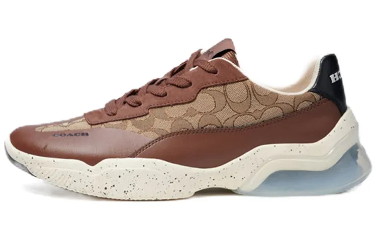 COACH CitySole Lifestyle Shoes Men Low-top Brown Comes with Original ...