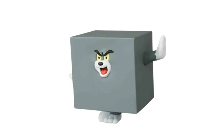 Medicom Toy Udf Tom And Jerry- Series 2 Square Tom Figure Gray - POIZON