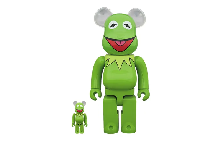 BE@RBRICK Sesame Street Kermit The Frog Doll 100%+400%/1000% - POIZON