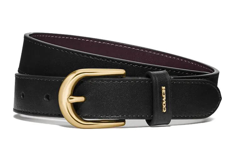 COACH Women's Leather Belt - POIZON